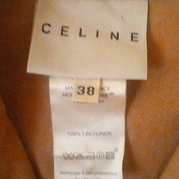 Celine | Jackets & Coats | Celine 0 Percent Linen Military Style Trench ...